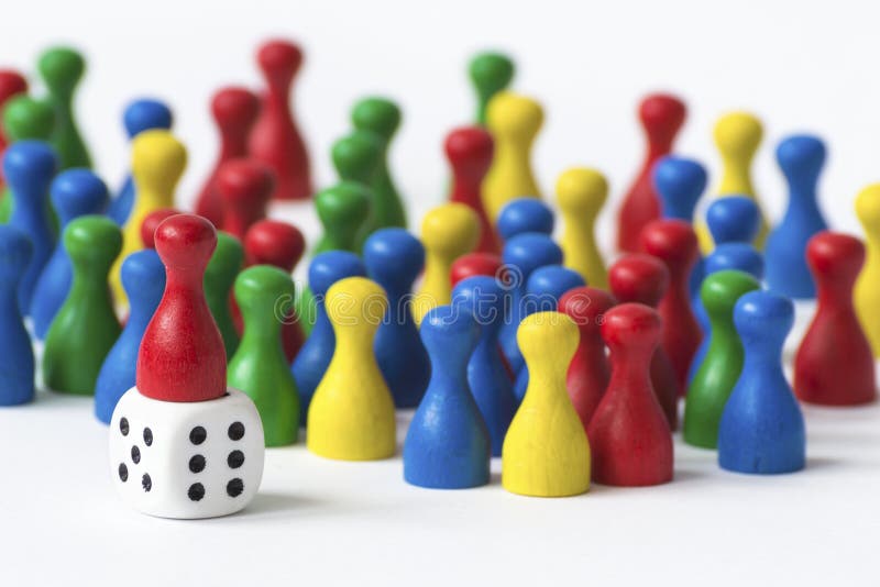 Playing pawns on white stock image. Image of lose, demonstration - 66420573