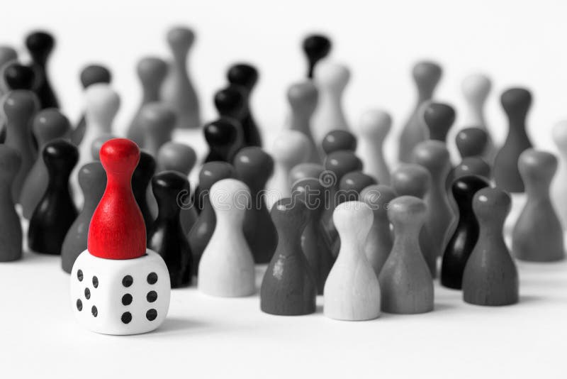Playing pawns on white stock image. Image of game, figurine - 69772249