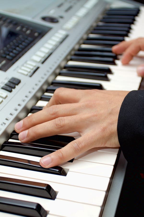 Playing the piano. stock image. Image of human, musical - 16450731