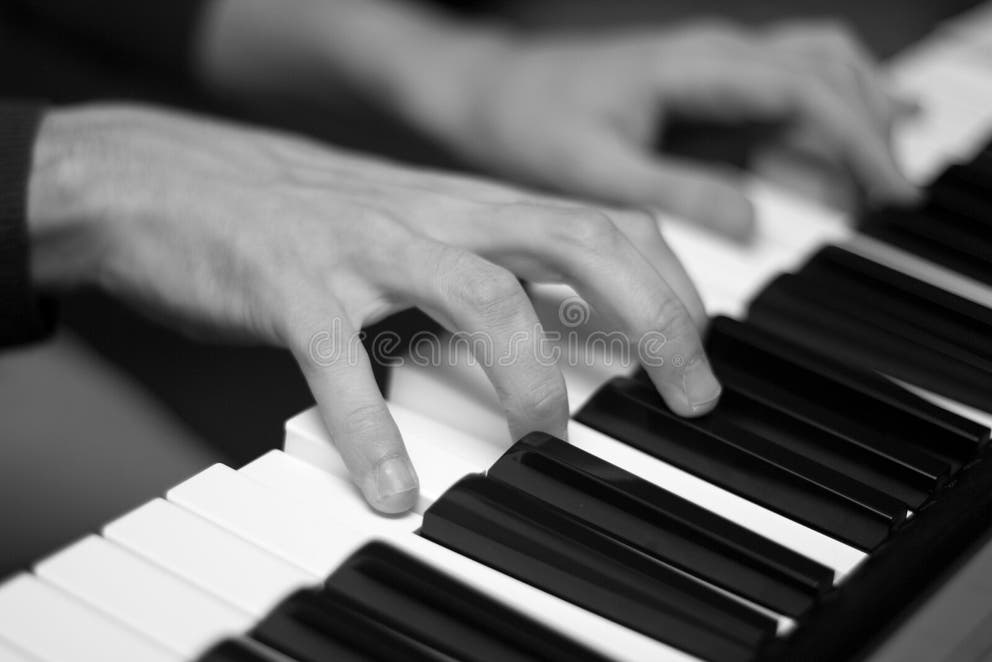 Playing piano stock image. Image of music, pianist, human - 16713557