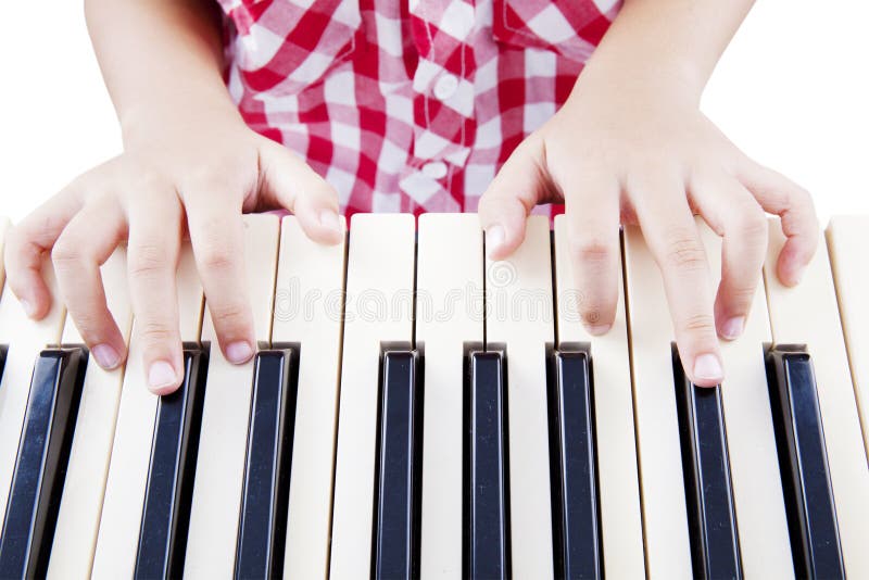 Playing the piano stock image. Image of compose, education - 26594519