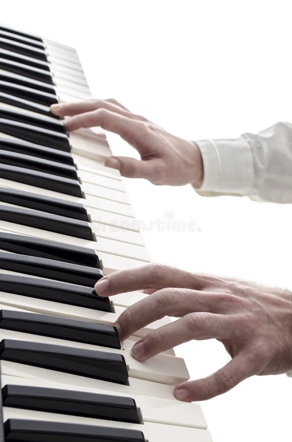 Man playing the piano stock image. Image of person, caucasian - 30037201