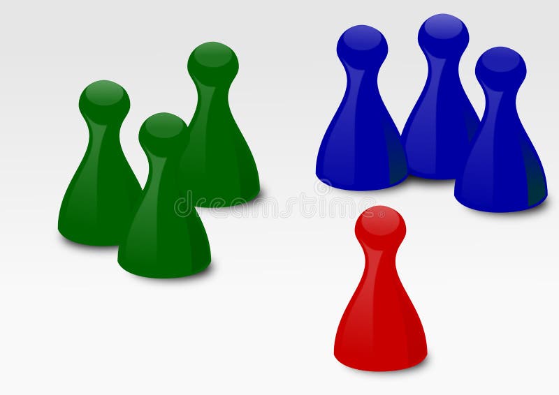 The playing pieces stock illustration. Illustration of office - 27279139