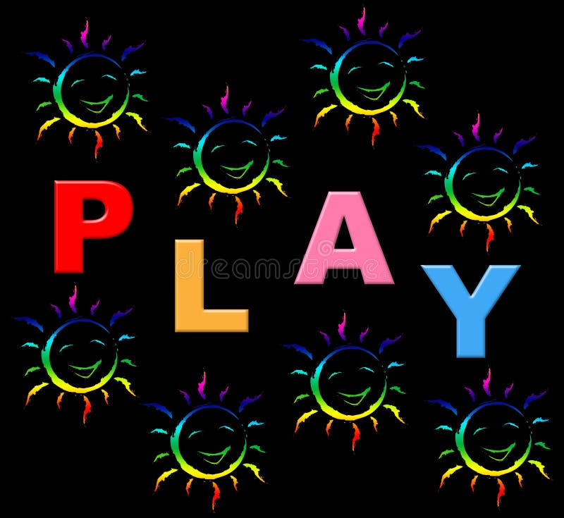 Play Playing Shows Free Time and Joy Stock Illustration - Illustration ...