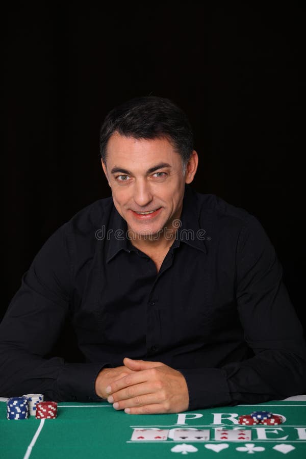 Playing poker stock image. Image of gambling, caucasian - 16986645