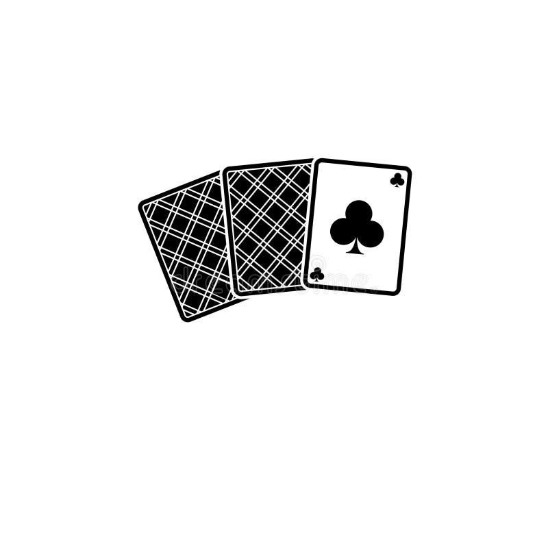 Playing Poker Card Back Designs Solid Flat Vector Icon Isolated on ...