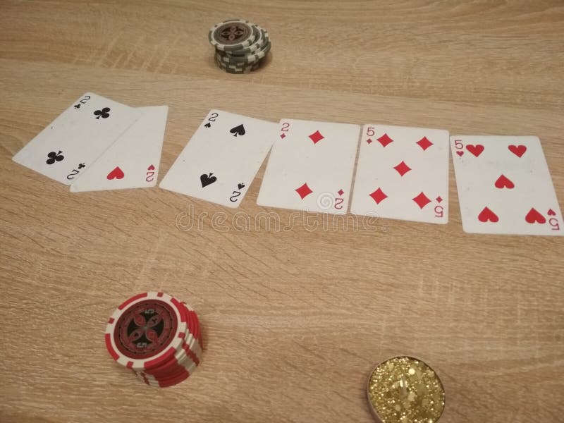Playing Poker on the Player S Three of a Kind Cards. Combinations in ...