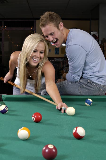 Playing Pool stock photo. Image of table, entertainment - 1000994