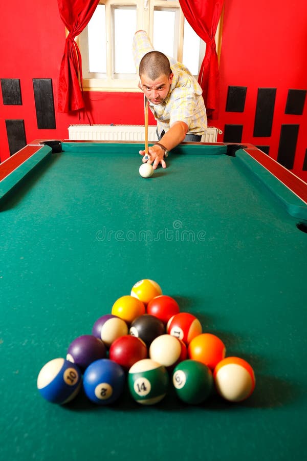 Playing pool stock image. Image of friends, happiness - 14879747