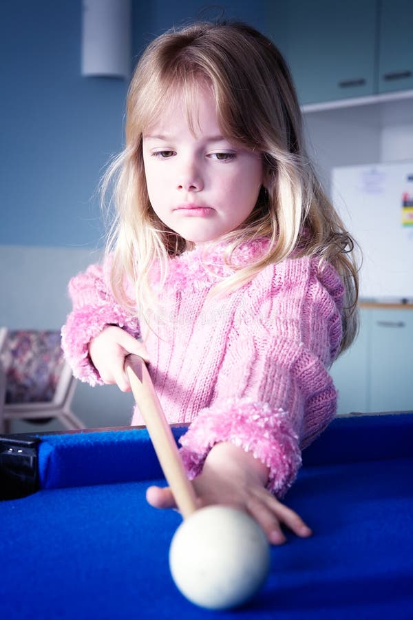 Playing pool stock photo. Image of child, indoor, cute - 18330824