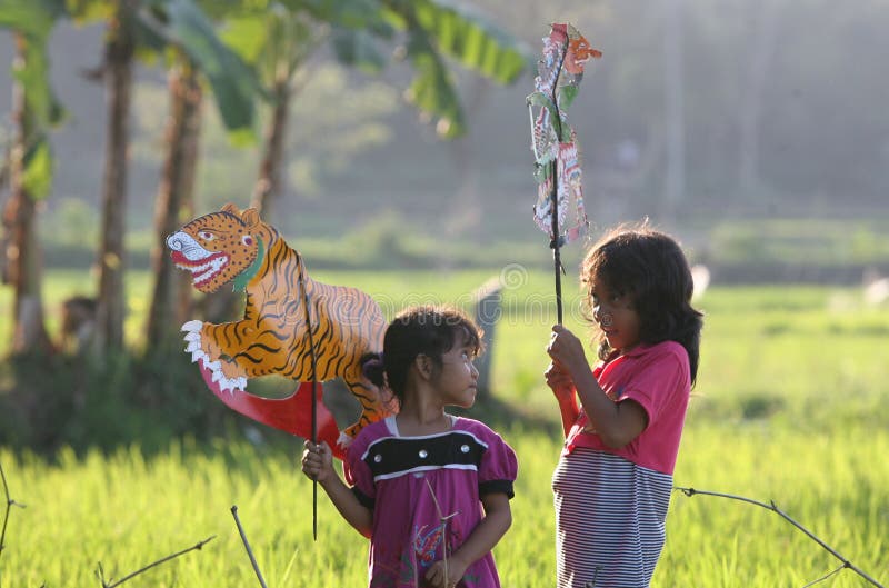 Playing puppet editorial photo. Image of field, java - 32485081