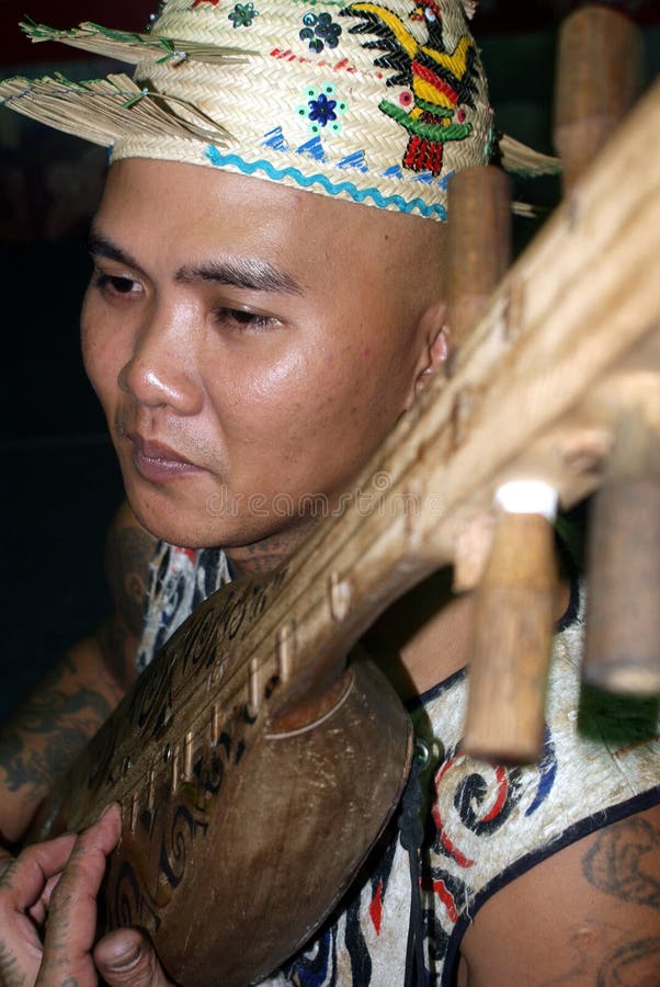 Playing sape editorial stock image. Image of ethnic, native - 15817259