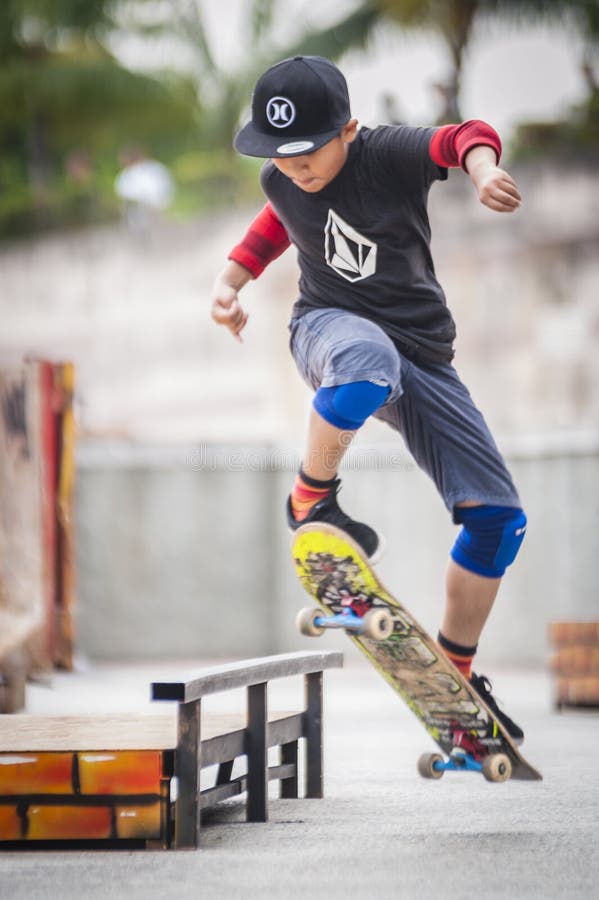 Playing Skate Board editorial stock image. Image of riding - 54585234