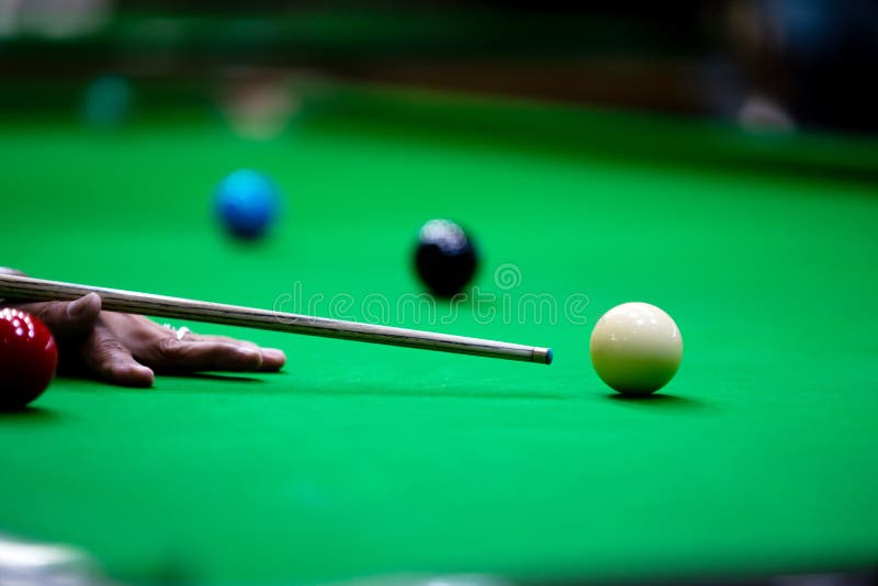 Playing Snooker 6 Red in Thailand Select Spot Focus Stock Image - Image ...