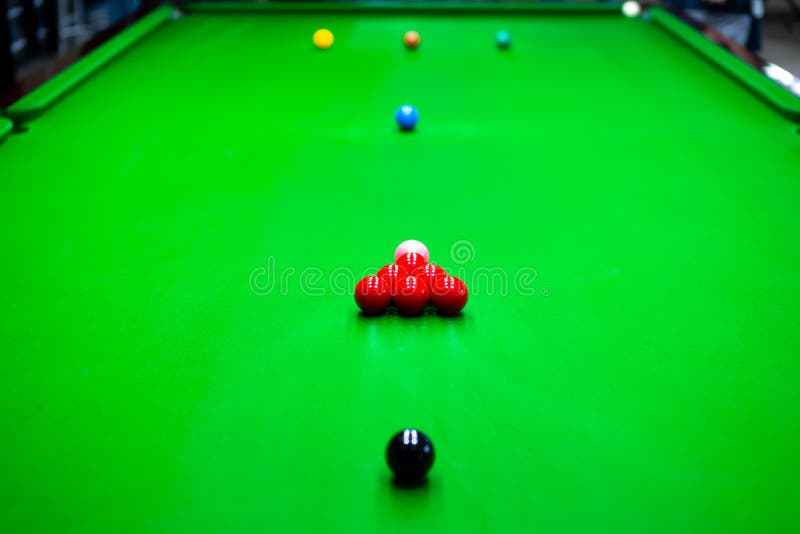 Playing Snooker 6 Red in Thailand Select Spot Focus Stock Photo - Image ...