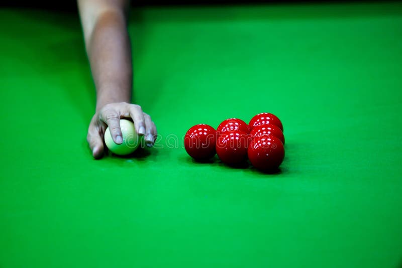 Playing Snooker 6 Red in Thailand Select Spot Focus Stock Image - Image ...