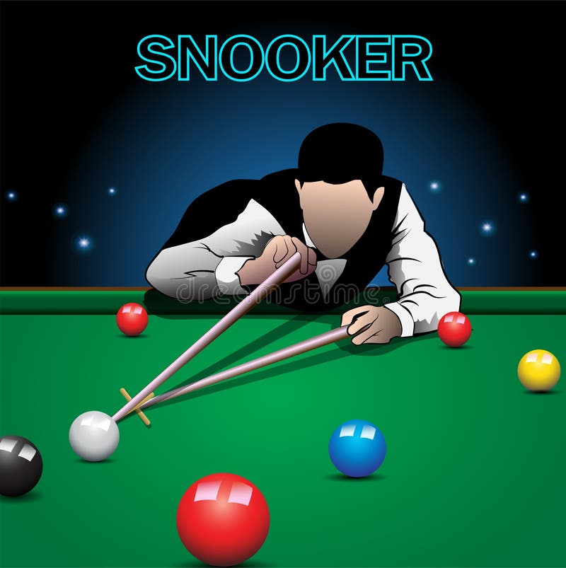 Playing snooker stock illustration. Illustration of green - 328440971