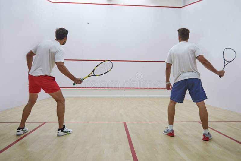 Playing Squash with Friends Stock Image - Image of body, hobby: 96741831