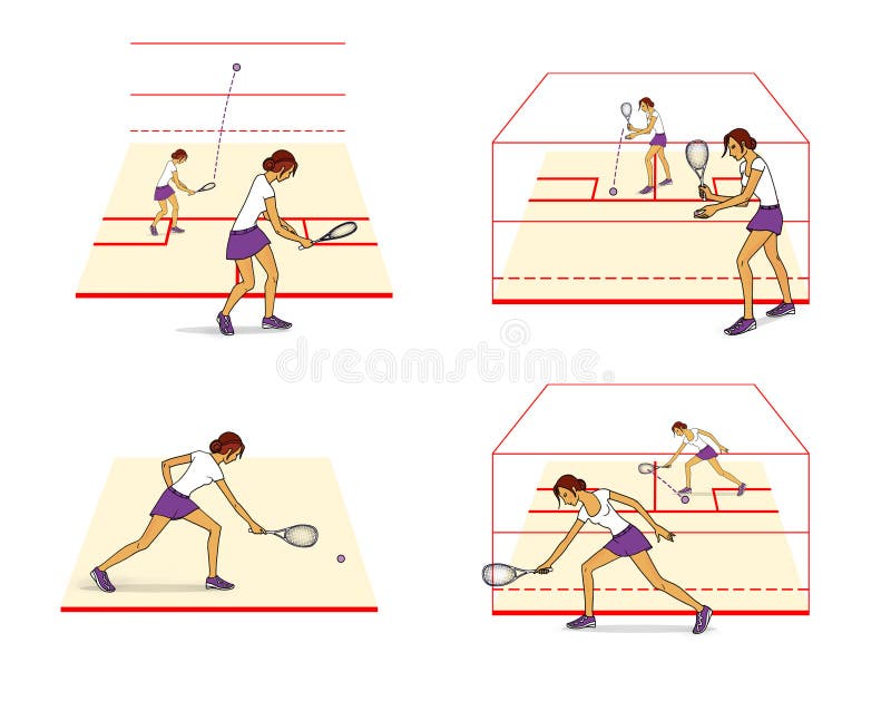 Playing Squash Stock Illustrations – 312 Playing Squash Stock ...