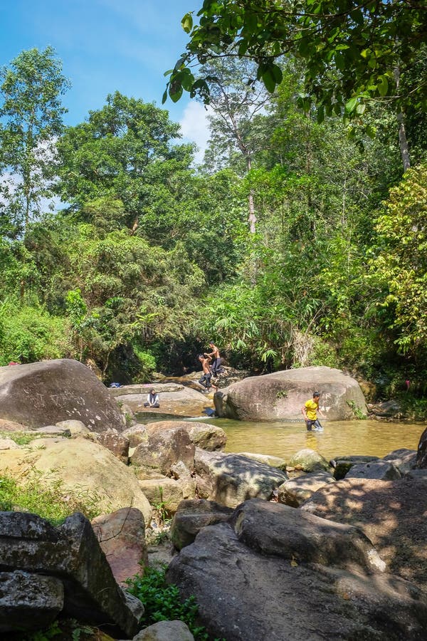 Playing at the Stream at Puncak Jelapang Ipoh Editorial Image - Image ...