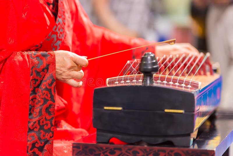 Playing Stringed Instrument Stock Image - Image of classic, female ...