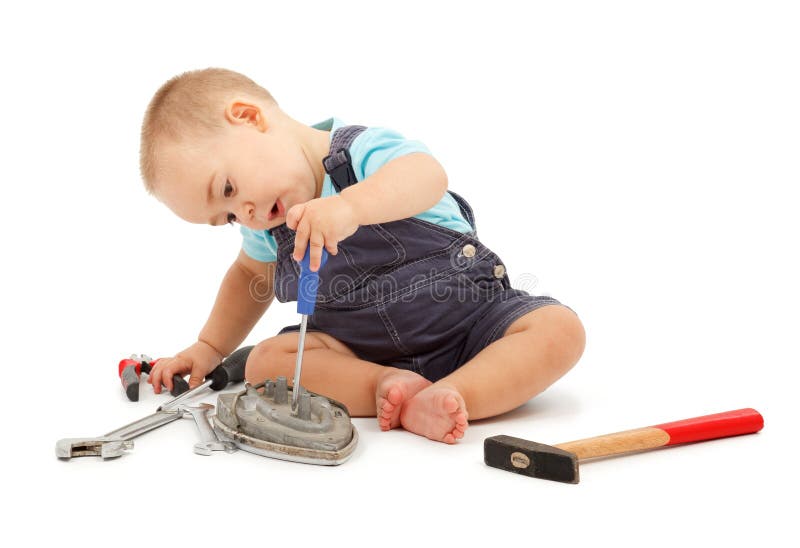 Playing with tools stock image. Image of tools, wrench - 15738893