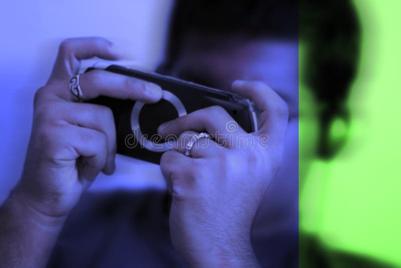 Playing Video Game stock image. Image of holding, play - 149791