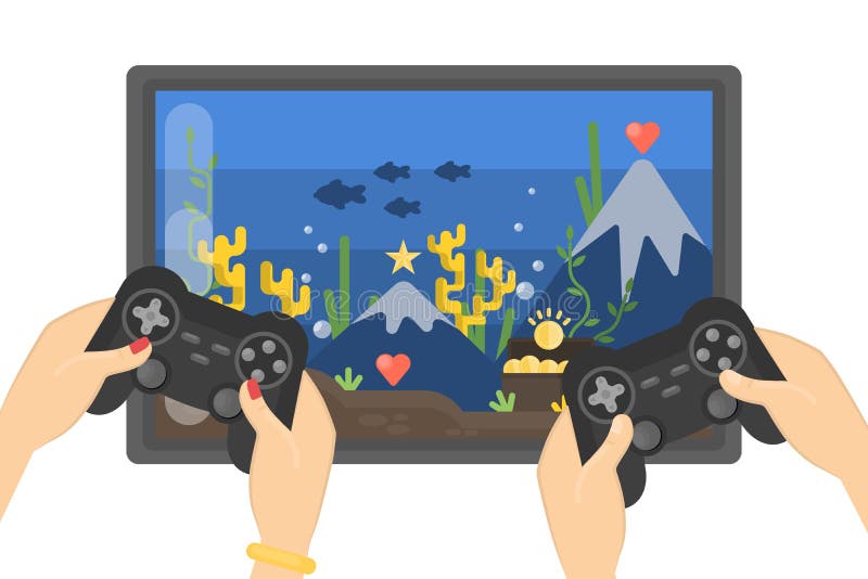 Cartoon Boy Playing Video Games Stock Illustrations – 747 Cartoon Boy ...