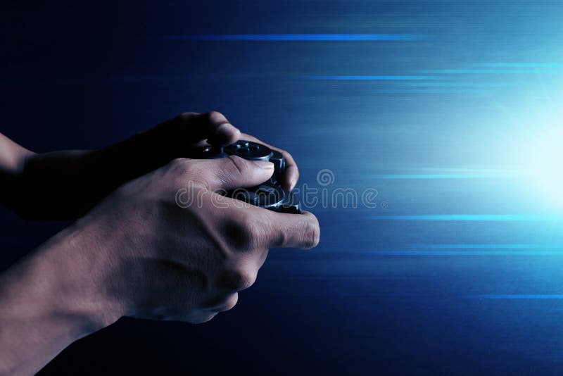 Playing video games stock photo. Image of entertainment - 85095564