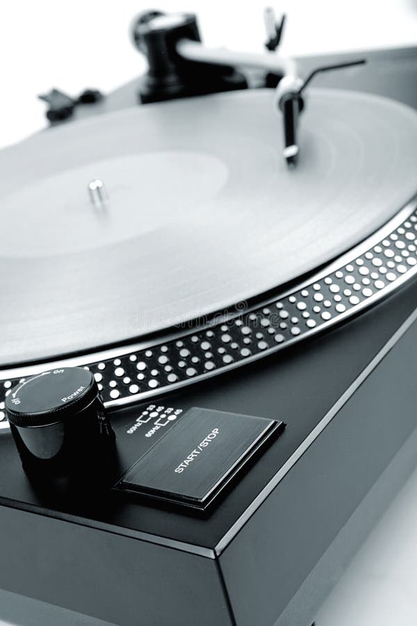 Playing a Vinyl Record on a Turntable Stock Image - Image of disc ...