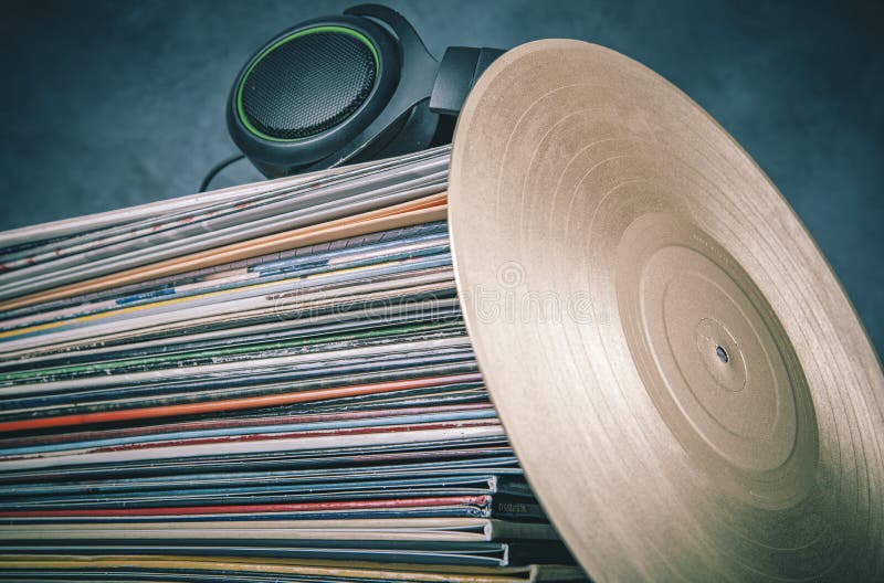 Playing a Vinyl Record on a Turntable Stock Image - Image of abstract ...