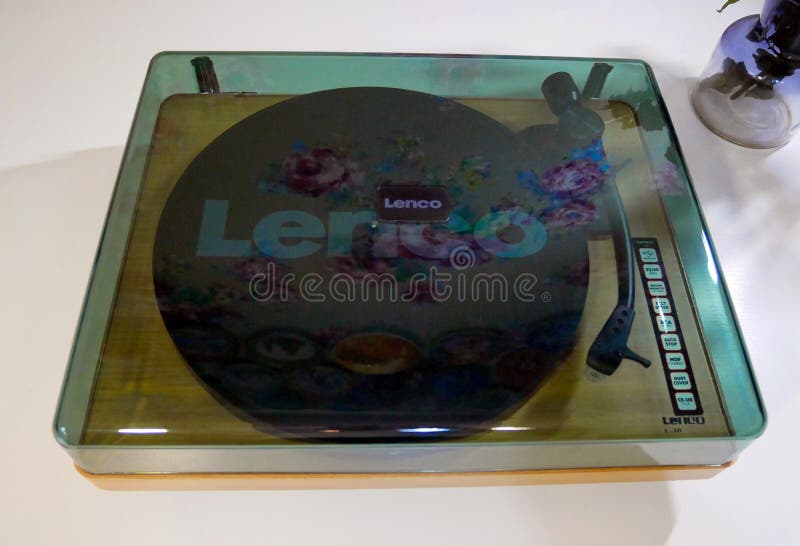 Playing Vinyl Records. Details and Close-up of the Vinyl Player ...