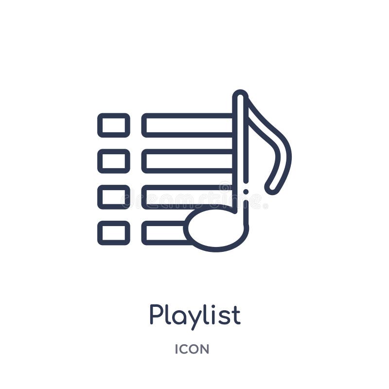 Playlist Icon From Music Collection. Stock Vector - Illustration of ...