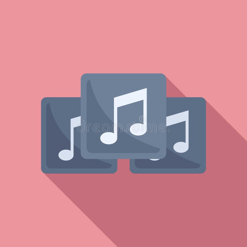 Playlist Interface Icon Simple Vector. Music Song List Stock Vector ...