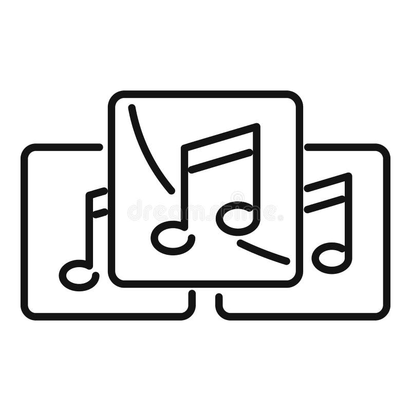Playlist Interface Icon Outline Vector. Music Song List Stock ... Playlist Interface Icon Outline Vector. Music Song List Stock ...