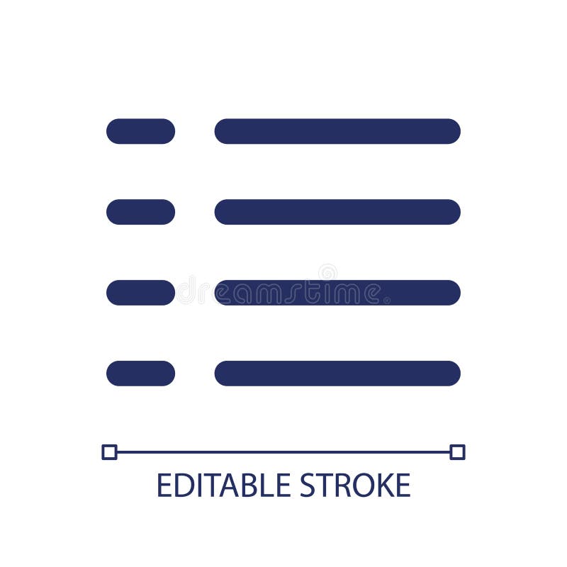 Playlist RGB color ui icon stock vector. Illustration of editable ...