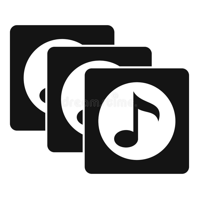 Playlist Song Icon Einfache Vektor. Musikliste Vektor Abbildung ...
