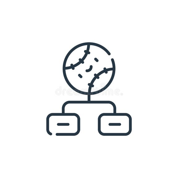 Playoff Icon Vector from Baseball Concept. Thin Line Illustration of ...