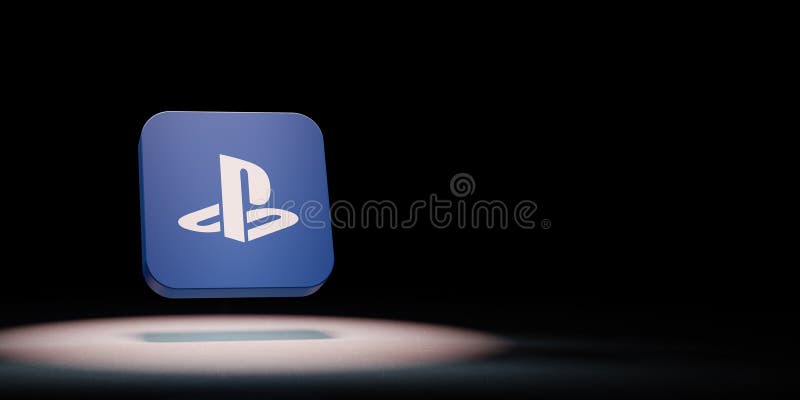 Playstation App Icon Spotlighted on Black Background Editorial Stock ...