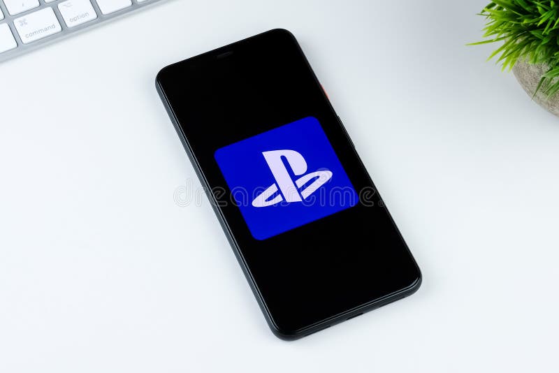 PlayStation App Logo on a Smartphone Screen. Editorial Stock Photo ...