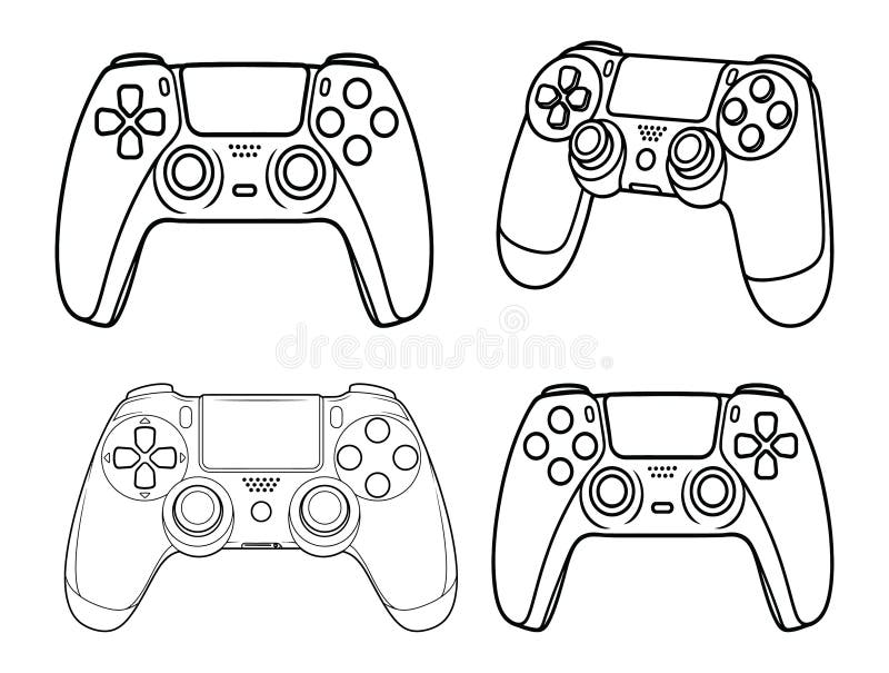 Joystick Coloring Stock Illustrations – 87 Joystick Coloring Stock ...