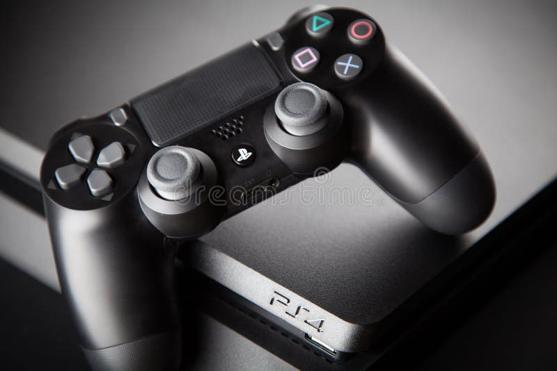 Playstation 4 Gaming Console Editorial Stock Image - Image of ...