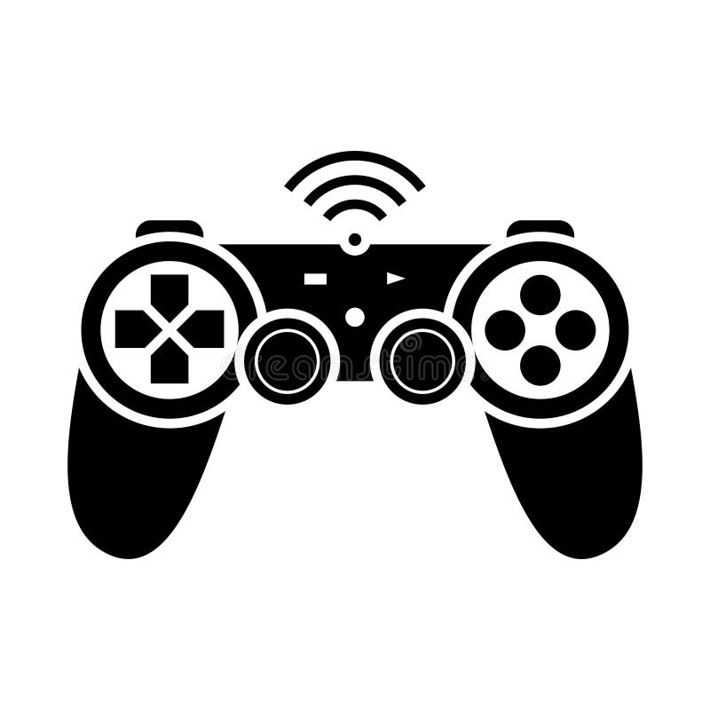 Playstation Stick Gliph Icon Stock Vector - Illustration of glyph ...