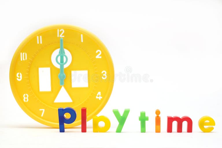 Playtime stock image. Image of clock, recreation, colored - 2076365