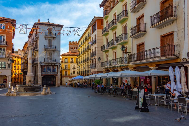 Plaza De El Torico in Teruel, Spain Editorial Stock Image - Image of ...