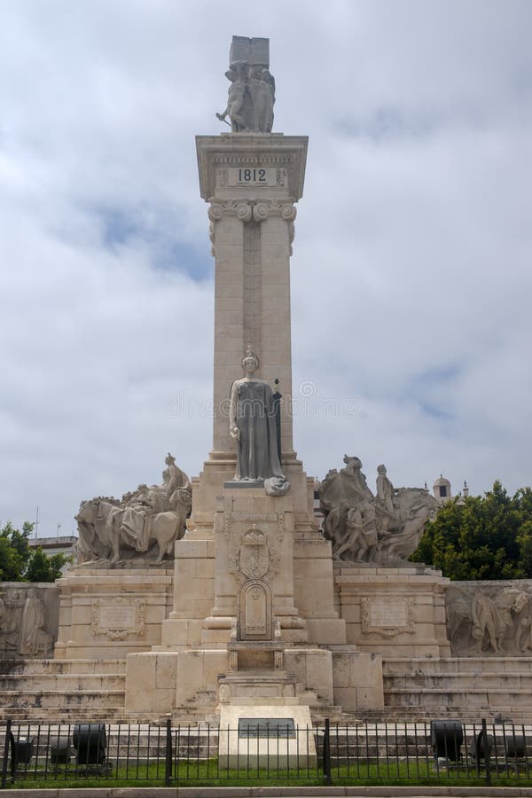 Plaza De Espagne De Cadix photo stock. Image du constitution - 148319770