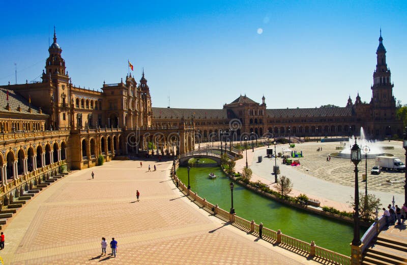 Plaza de Espana stock photo. Image of famous, activity - 21760638