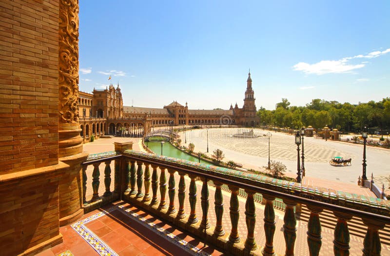 Plaza de Espana stock photo. Image of romanesque, feature - 23156836