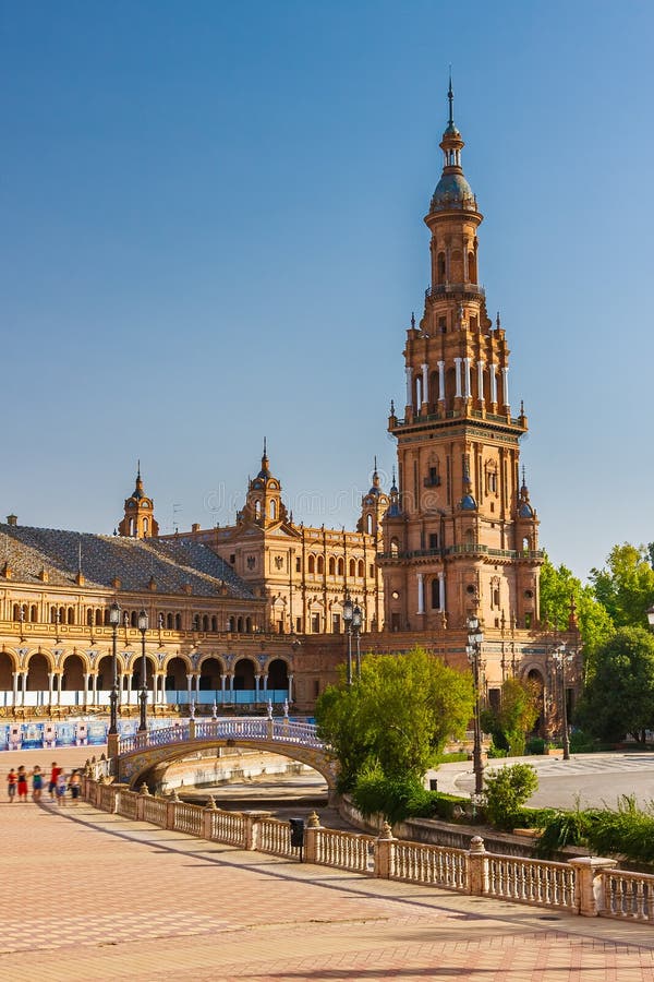Plaza de Espana in Sevilla stock image. Image of espana - 29000263