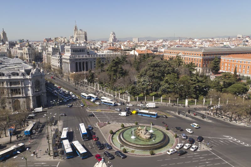 Plaza De La Cibeles (Cybele S Square) Editorial Image - Image of madrid ...